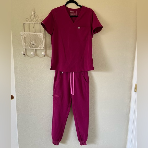 Figs | Other | Figs Dark Pink Set | Poshmark